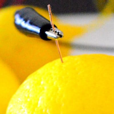Lemon-Powered Light